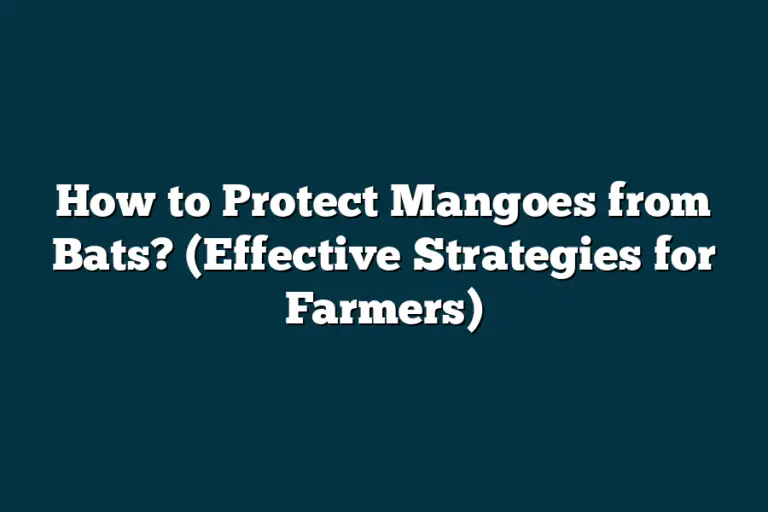 How to Protect Mangoes from Bats? (Effective Strategies for Farmers ...